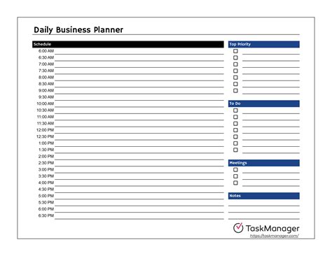 Free Business Planner Templates 4 Pdf Word Excel