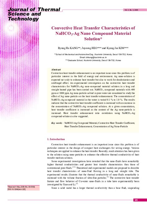 Pdf Convective Heat Transfer Characteristics Of Nanofluids