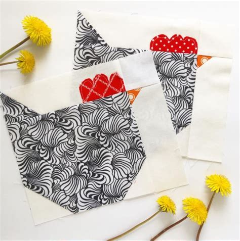Free Chicken Quilt Pattern Farmhouse Decor