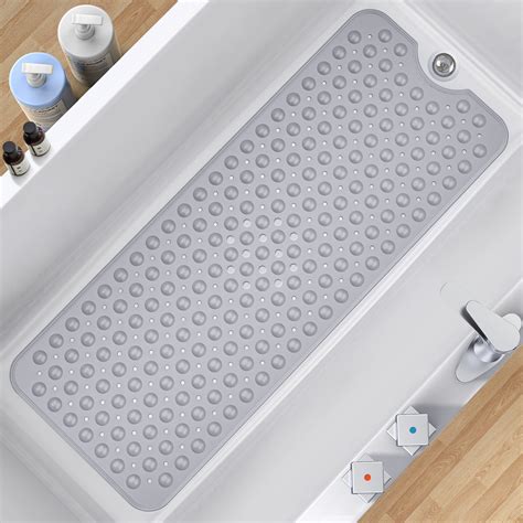 Bathtub Mat Non Slip Extra Long Bath Mat For Tub With Big Suction Cups