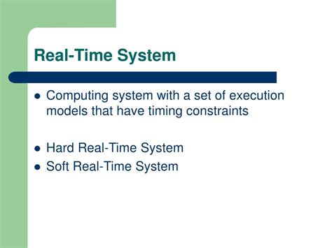 ppt object oriented implementation of oe scheduler in real time