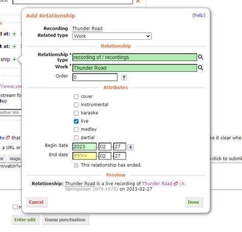 copy to end date not working in add relationship window