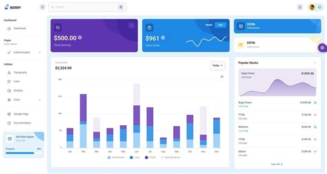Berry Open Source React Dashboard