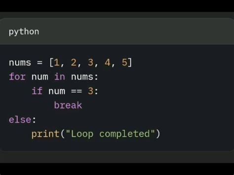 ```python Nums 1 2 3 4 5 For Num In Studyx