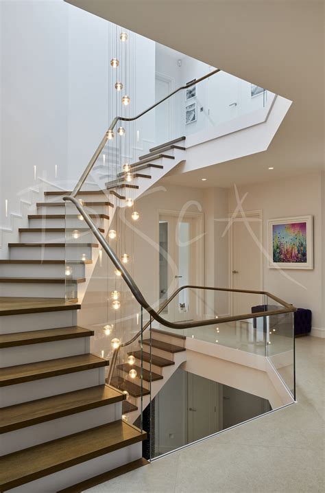 Staircase With Elegant Glass Balustrade Bisca Staircase Design