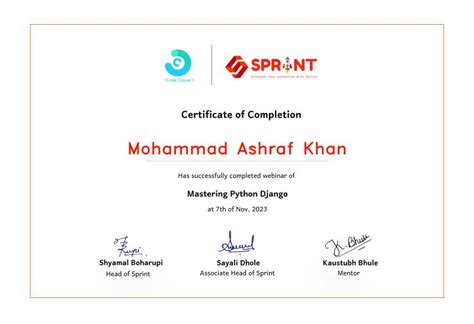 Mohammad Ashraf Khan On Linkedin Kaustubhbhule Backenddeveloper