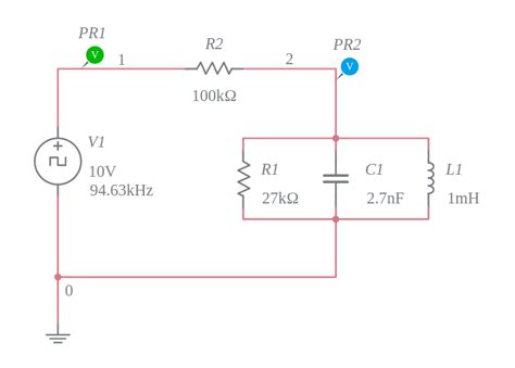 Parallel Resonance Clock Multisim Live
