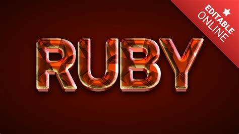 Ruby New Font Generator Text Effects