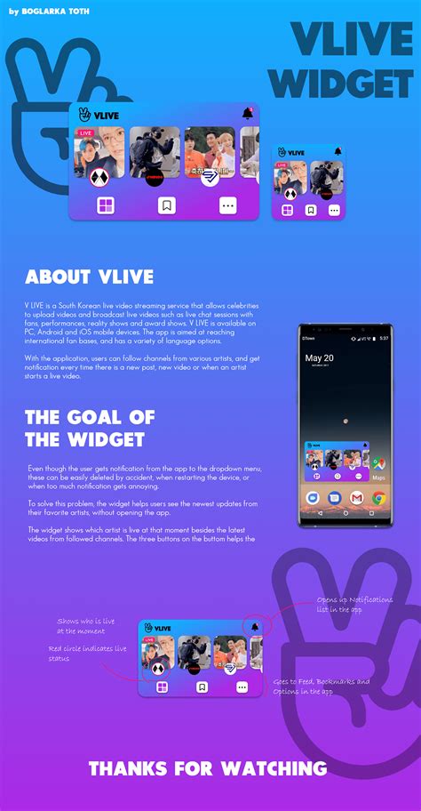 Naver Vlive App Widget Design For Smartphone On Behance