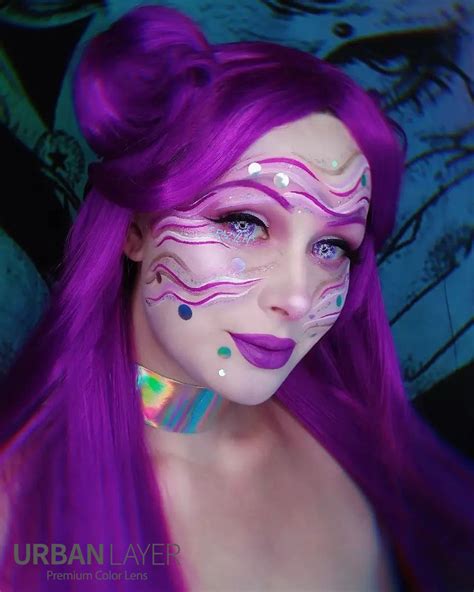 Cosplay Violet And Purple Urban Layer Colored Contacts