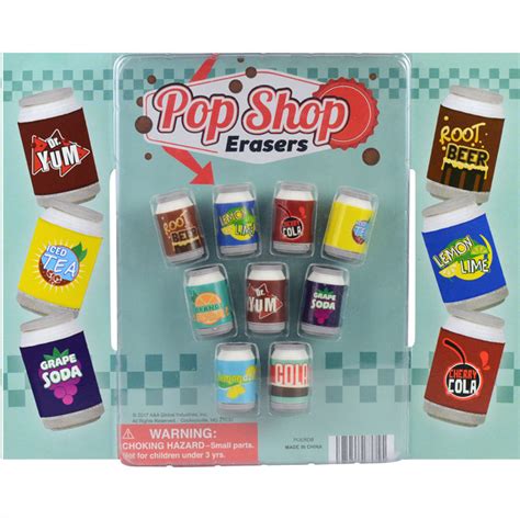 Pop Shop Erasers Vending Capsules 2 Inch