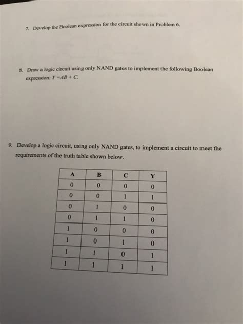 Solved Problem Develop The Boolean Expression For The Chegg