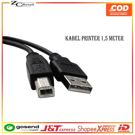 Jual Kabel Wired Usb 20 Black Good Panjang 15m Printer Print Epson