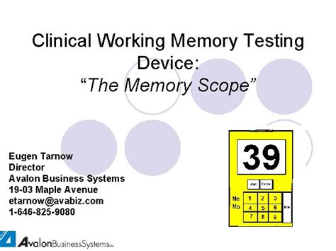 Review Systems Of Memory Declarative Memory Working Memory