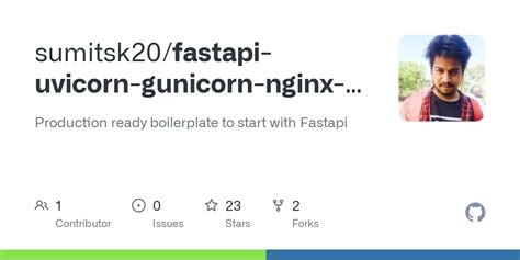 github sumitsk20 fastapi uvicorn gunicorn nginx supervisor
