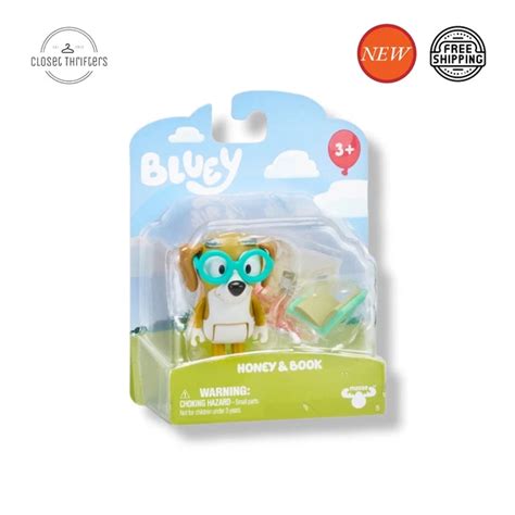 Bluey Honey And Book Mini Figure Figurine Single Pack Official