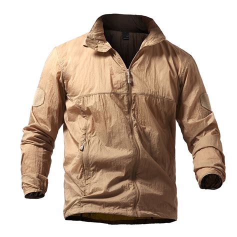 Mens Tactical Skin Summer Outdoor Skin Jacket Lightweight Thin