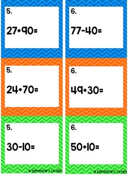 Write The Room Add And Subtract Multiples Of By Elementary Babes