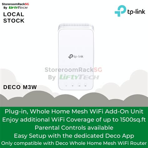 TP Link Deco M3W Add On Whole Home WiFi Mesh Shopee Singapore