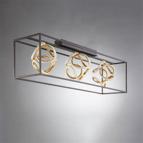 Gesa Led Ceiling Light With Metal Cage Lightsie