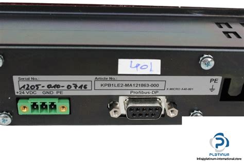 MICRO SYST MITEX FI DP ALPHANUMERIC LED DISPLAY WITH PROFIBUS INTERFACE