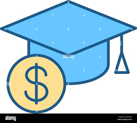 Tuition Cost Rgb Color Icon Stock Vector Image And Art Alamy