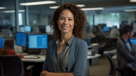 Premium Photo Skilled Female Software Engineer