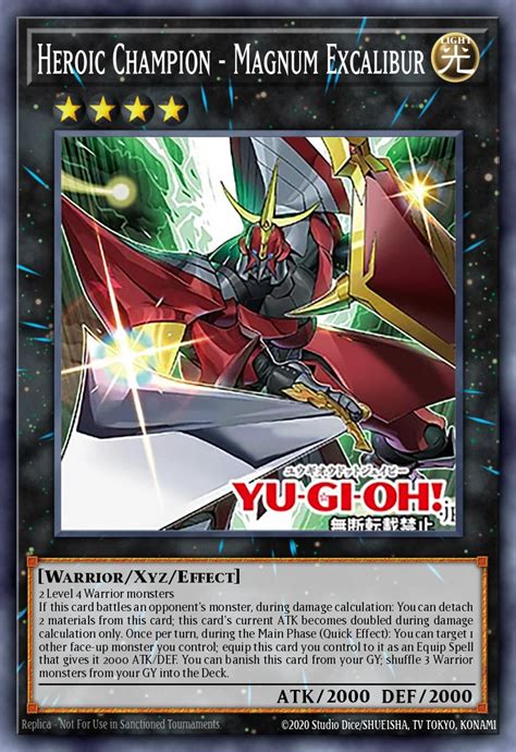Heroic Champion Magnum Excalibur Yu Gi Oh Card Database Ygoprodeck
