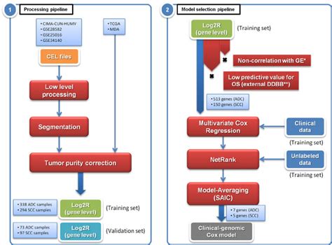 panel 1 main processing pipeline steps panel 2 model selection