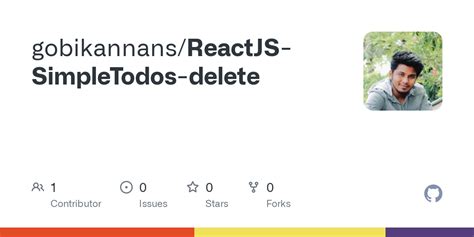 Github Gobikannans Reactjs Simpletodos Delete