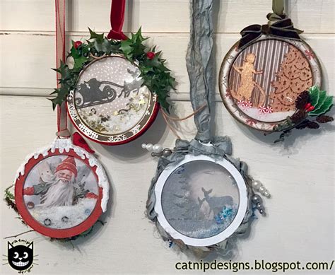 Artistic Catnip Shaker Ornaments