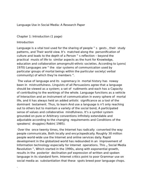 Document 7 Intro To Languge Use In Social Media Pdf Linguistics