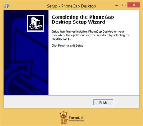 Install PhoneGap FormGet