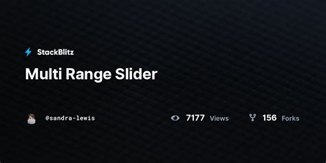 Multi Range Slider StackBlitz