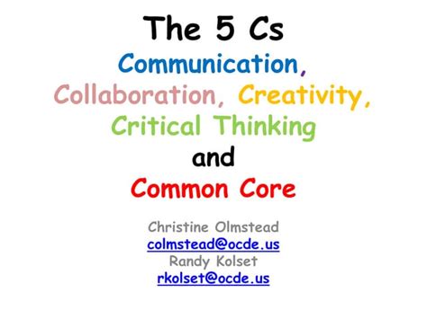 The 5 Cs Pptx
