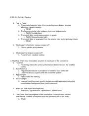 CSD 331 Quiz 2 Review CSD 331 Quiz 2 Review 1 True Or False 1 The Anterior Superior Lobe
