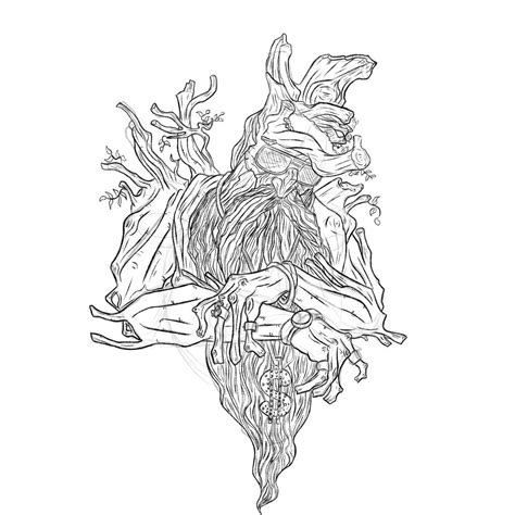 Treebeard Sketch By Chrisbryer On Deviantart