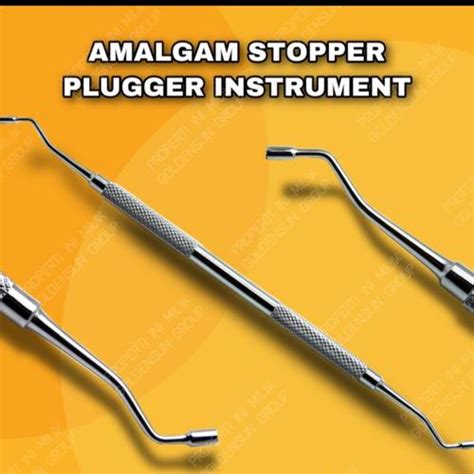 Jual Amalgam Stopper Plugger Dental Instrument Restorasi Filling