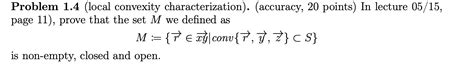 Solved Problem 14 Local Convexity Characterization