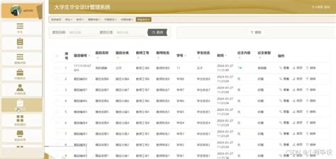计算机毕业设计springboot大学生毕业设计管理系统 基于spring boot的高校毕业设计管理平台 spring boot驱动的大学