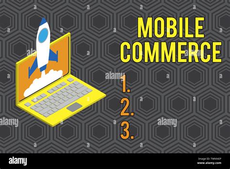 Conceptual Hand Writing Showing Mobile Commerce Concept Meaning Using Mobile Phone To Conduct