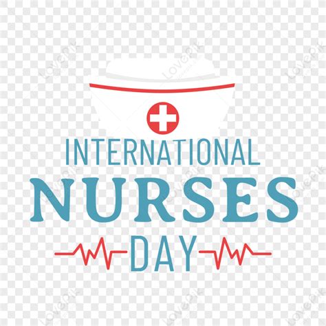 파란색 간호사 일러스트 모자 국제 일러스트의 날하얀간호사 캡 Png 일러스트 무료 다운로드 Lovepik