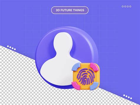 Premium Psd Biometric Id 3d Icon
