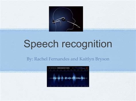 Speech Recognition Ppt