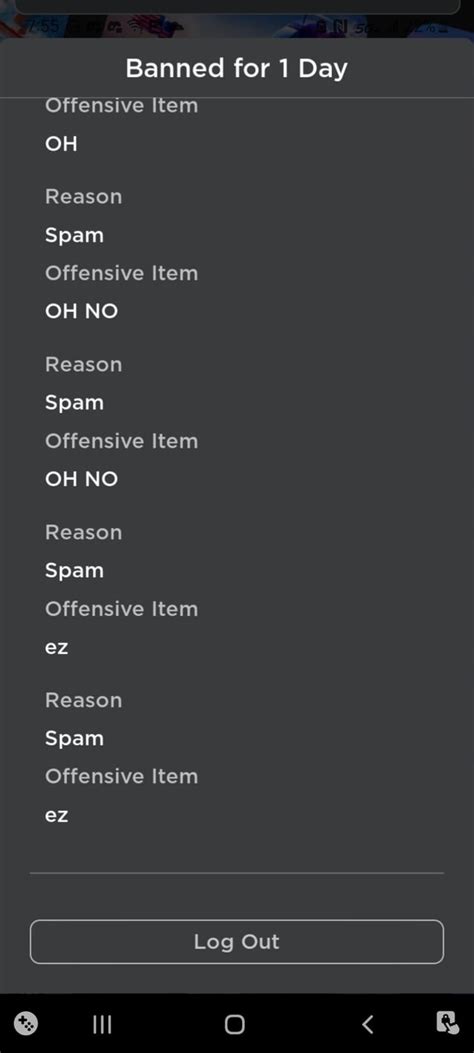Wild Roblox Ban All Cause I Was Spamming Ez As A Joke Rrobloxbans
