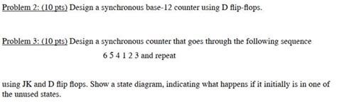 solved problem 2 10 pts design a synchronous base 12 counter