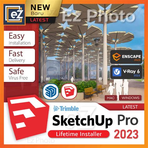 [New] SketchUp Pro 2023.1 / 2020 + Vray Next 6 + Enscape 3.5.2 ...