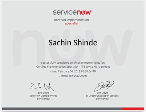 Sachin Shinde On Linkedin Completed The Newly Introduced Cis Itsm