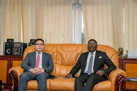 Cameroun La Huawei T L Com Re Ue Au Palais De L Unit Actu Chine Cameroon