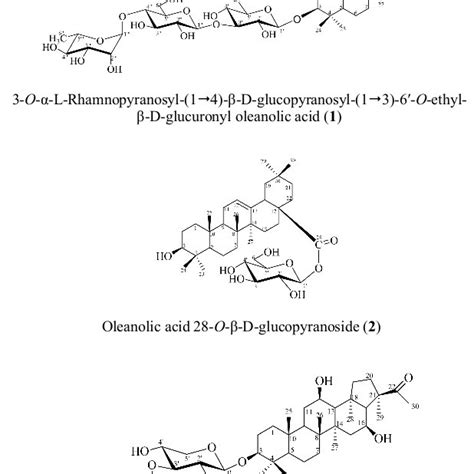 The Structures Of The Isolated Compounds 1 3 Download Scientific Diagram